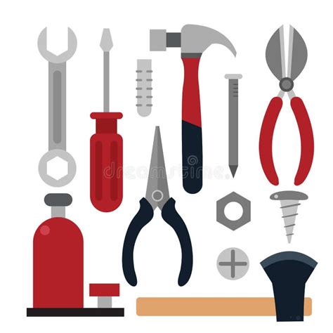Craftsman Tool Vector Collection Design Stock Illustration