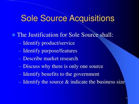 Justification For Sole Source Acquisition Oighl