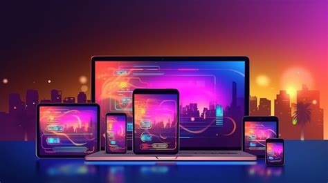 Premium Photo Programming Web Develop Mobile App Responsive Site Generative AI