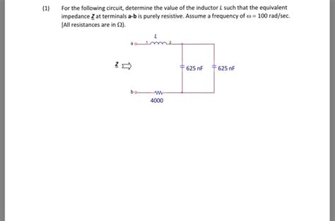 solved for the following circuit determine the value of the