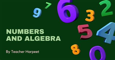 NUMBERS AND ALGEBRA Learner Net