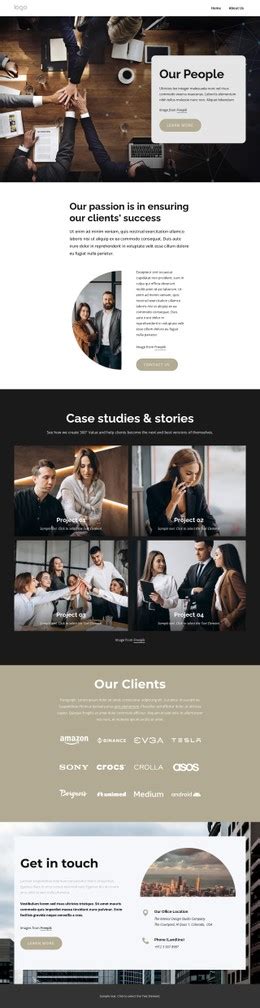 executive team css template by nicepage