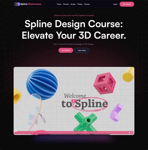 Spline Masterclass Hero Section Supahero