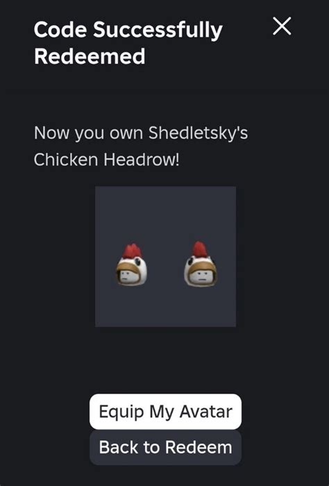 Robl0x Shedletsky Chicken Headrow Chicken Head Series 1 Rare Toy
