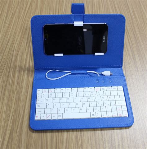 7 Colors Leather Case With Usb Keyboard For Most Android System Mobile Phone Smart Devices