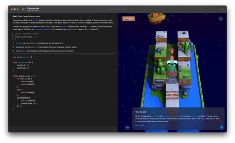 Swift Playgrounds Learn To Code 2 Variables Seeking Seven Gems — Collect Total By Hj