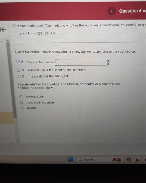 Solved Question 60find The Solution Set Then Indicate
