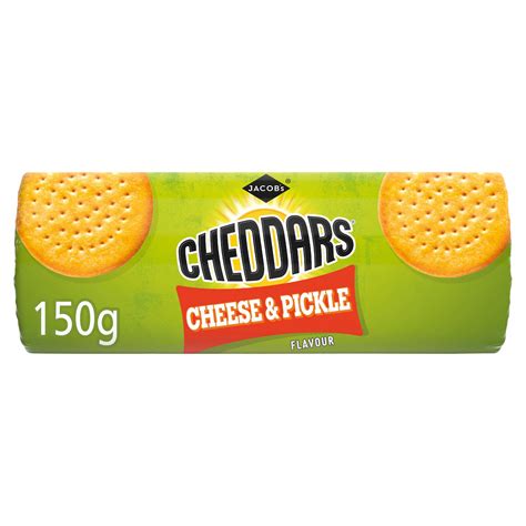 Jacobs Cheddars Cheese And Pickle Flavour Cheese Biscuits 150g