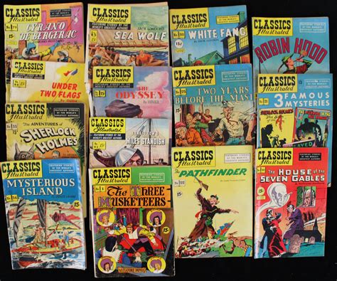 Lot Detail 1940s 50s Classics Illustrated Comics Lot Of 14