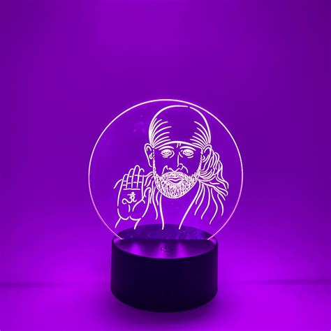 Sai Baba Desk Light Sai Baba 3d Light Sai Baba Led Light 3d Light
