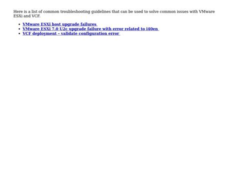 troubleshooting vmware esxi and vcf dell poweredge mx deployment