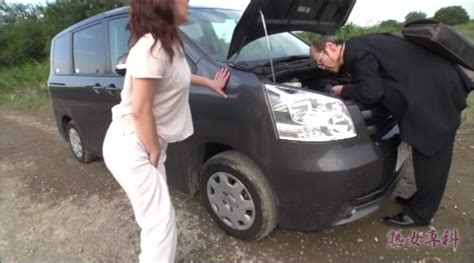 Woman Car Breakdown Desperation
