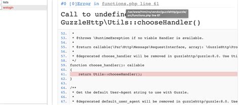 Call To Undefined Method GuzzleHttp Utils ChooseHandler Issue W Corp Easywechat