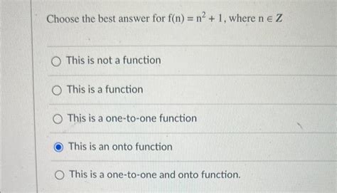Solved Determine Whether The Function F Z×z→z Is Onto If