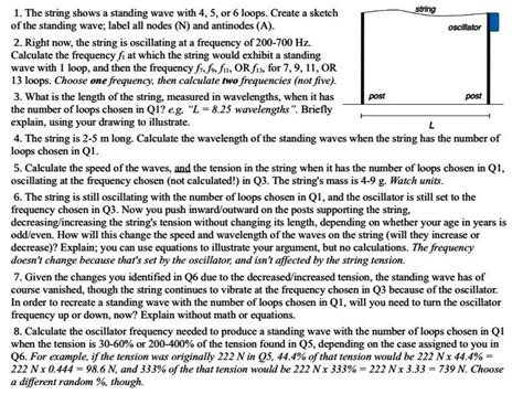 Solved The String Shows A Standing Wave With Or Chegg