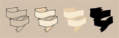 이중 배너의 빛 공예의 아이콘 밝은 갈색의 곡선과 삼각형 끝이있는 빈티지 리본 배너의 고립 된 세트 텍스트 라벨 템플릿 벡터