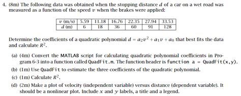 Solved THIS IS A MATLAB QUESTION PLEASE USE MATLAB Chegg Com