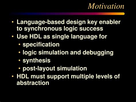 ppt introduction to asynchronous circuit design specification and