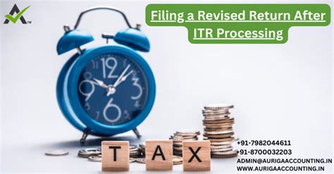 Filing A Revised Return After Itr Processing Auriga Accounting Private Limited