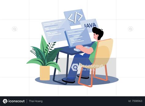 Java Developer Developed Website Illustration Free Download Business Illustrations Iconscout