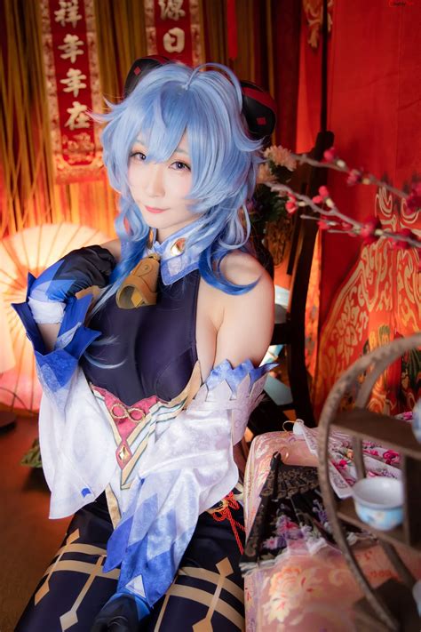 Raika Raikajiang Cosplay Ganyu Genshin Impact Photos Cosplaytele