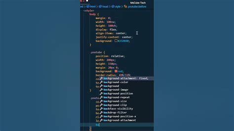 Create Youtube Logo Html Css Youtube Html Css Mscubetech Shorts Short Youtube