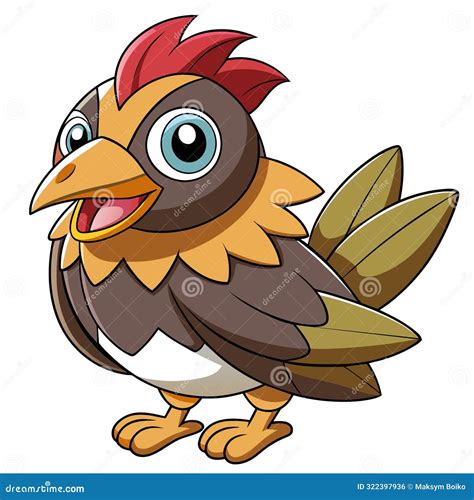 Bobolink Bird Speaks Vector Kawaii Stock Vector Illustration Of Decoration Holiday 322397936