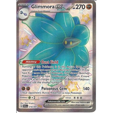 Pokemon Trading Card Game 218091 Glimmora Ex Shiny Ultra Rare Card