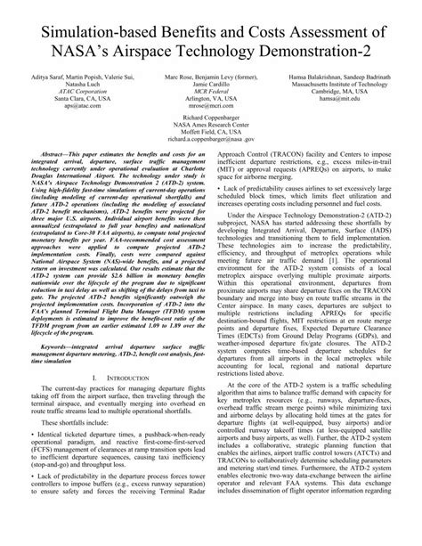 pdf simulation based benefits and costs assessment of nasa s