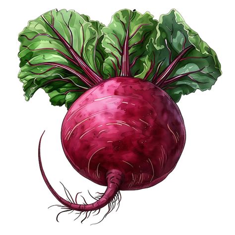 Premium Photo A Drawing Of A Radish With A Drawing Of A Radish