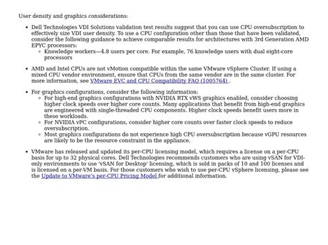 Cpu Vdi Design Guide—citrix Virtual Apps And Desktops On Dell Vsan Ready Nodes With 3rd Gen