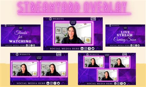 Design Streamyard Overlay Podcast Overlay And Youtube Overlay For