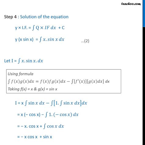 Ex 9 6 9 Find General Solution X Dy Dx Y X Xy Cot X