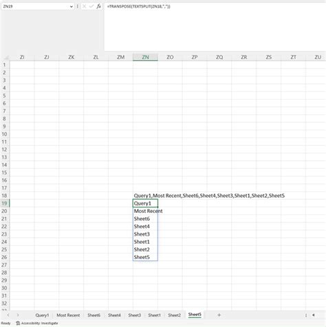 How To Generate A List Of Sheet Names From A Workbook Free Printable