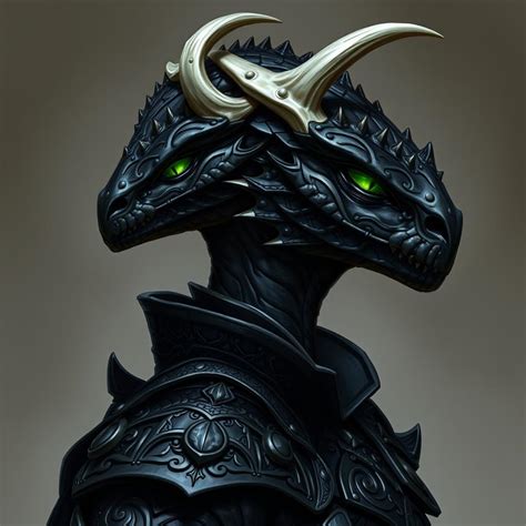 Stunning Female Black Dragonborn Portrait Dungeons And Dragons 5e