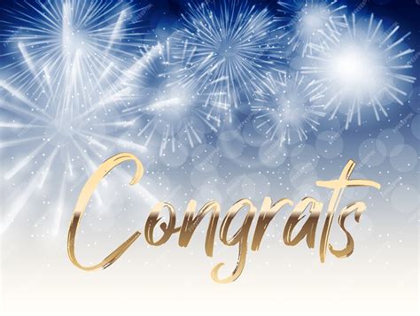 Premium Vector Congratulations Abstract Design Template Background