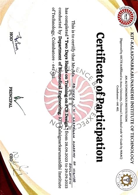 Abinaya Natarajan On Linkedin Completed Two Days Hands On Training On Pcb Design