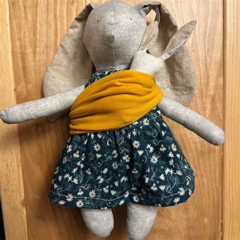 Rabbit Plush Pattern Cloth Doll Pattern Bunny Sewing Pattern