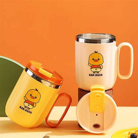 Office Mark Cup Elegant Stainless Steel Cup