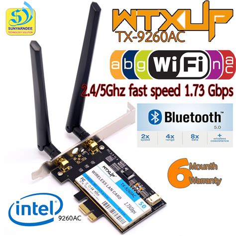 WTXUP Intel AC Wireless AC Dual Band Ac Mbps Desktop PCI E WiFi Adapter