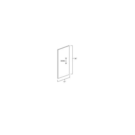 Rta Frosted White Shaker 42 X 96 Plywood Edge Banded Panel Kitchen