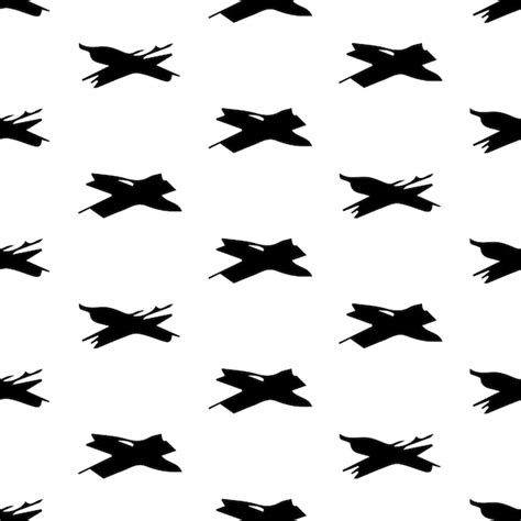 Premium Vector Seamless Pattern With Hand Drawn Cross Symbols