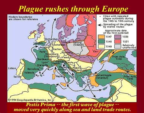 Bubonic Plague Map Middle Ages