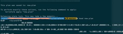 Terraform Plan Write Out Is Not Readable Text Terraform Hashicorp