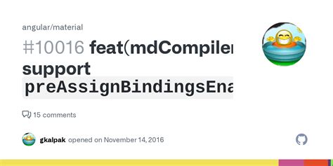 Featmdcompiler Support `preassignbindingsenabled` · Issue 10016