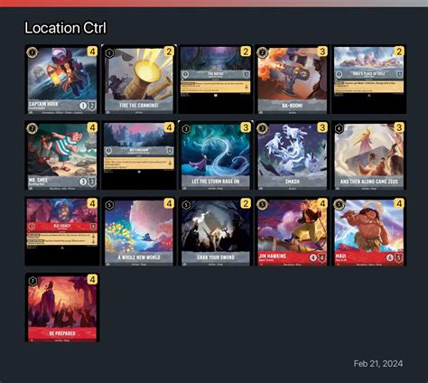 Location Ctrl Lorcana Deck Disney Lorcana