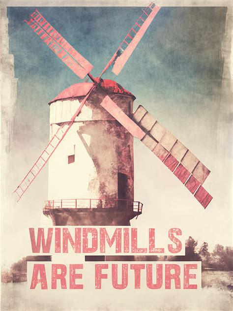 Ancient Tower Windmill In A Field A Vintage And Nostalgic Retro Digital