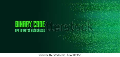 Binary Code Vector Background Banner Template Stock Vector Royalty Free Shutterstock