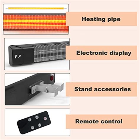 ️ Infrarot Heizstrahler Terrasse 1000 1500 2000w Terrassenstrahler Für Außenbereiche