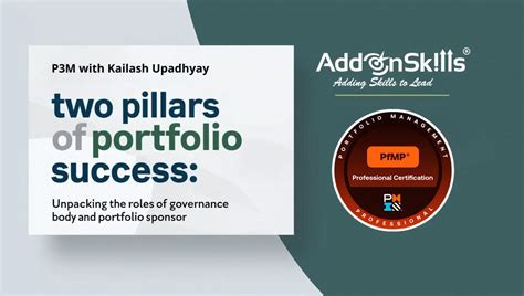 Two Pillars Of Portfolio Success Governance Body And Portfolio Sponsor Addonskills